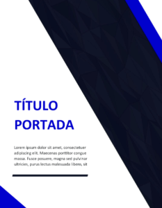 Portadas Azules para Word