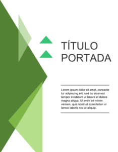 Portadas Verdes para Word - Coversgo