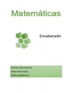 Portadas de Matemáticas