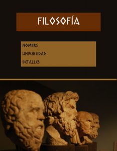 Portadas de Filosofía en Word - Coversgo