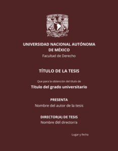 Portadas de Tesis y Trabajos de Investigación en Word