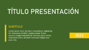 Portadas para Presentaciones en PowerPoint