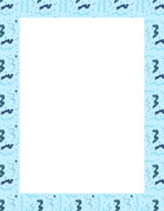 Marcos Azules PNG y Word para Descargar Gratis