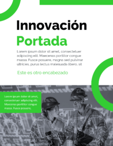 Portadas Verdes para Word - Coversgo