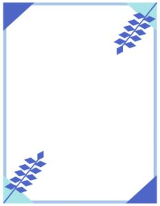 Marcos Azules PNG y Word para Descargar Gratis