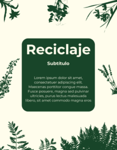 Portadas Verdes para Word - Coversgo